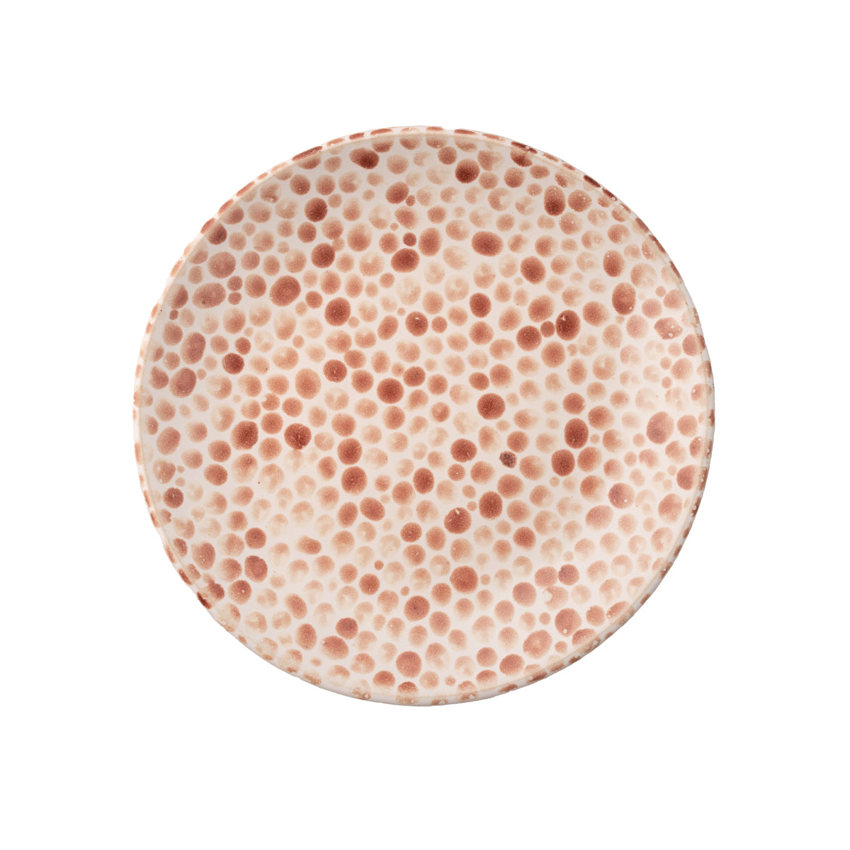 Red Dots Stoneware Dinner Plate